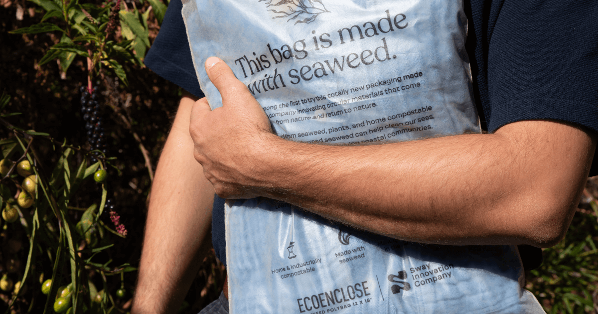 Fashion Industry Launches Compostable Seaweed Polybags